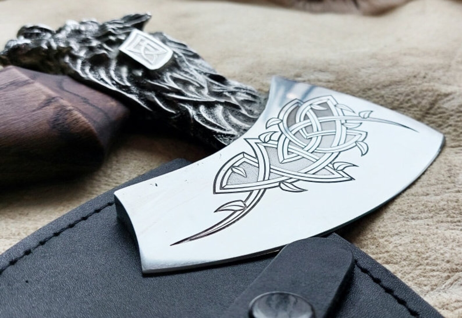 Fist Ax Wolf Fenrir Gift for Man Best Choice Stylish Work Ax - Etsy