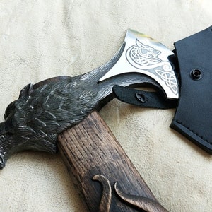 Wolf Ax Gift for Men, Best Choice, Stylish Handmade Ax, Collectible ...