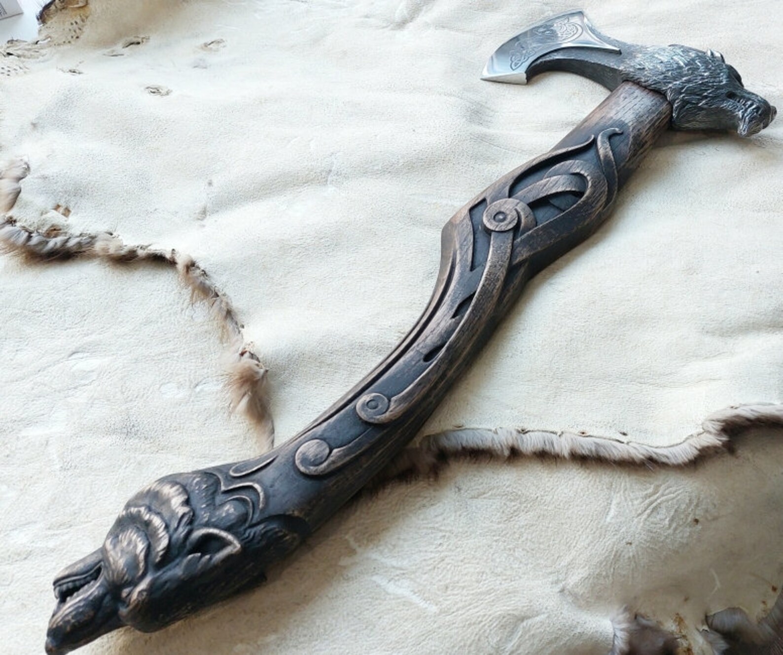 Wolf Ax Gift for Men, Best Choice, Stylish Handmade Ax, Collectible ...