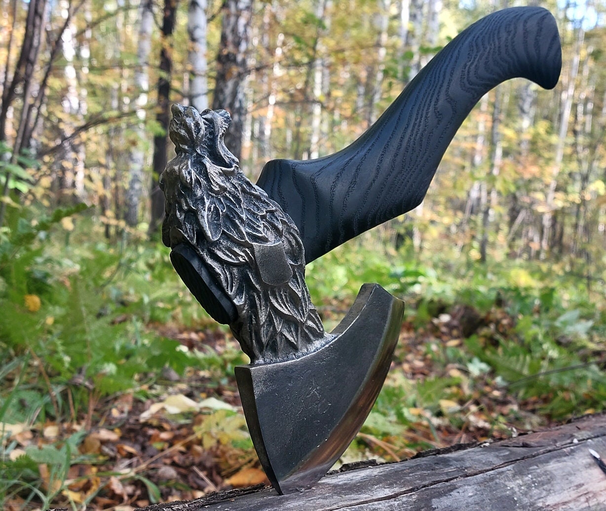 Wolf Fenrir Ax Gift for Man, Best Choice, Stylish Working Axe ...