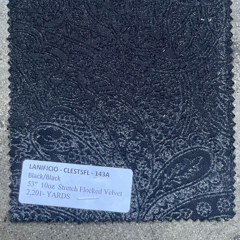 Black Paisley Fabric - Etsy