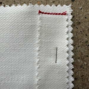 5 Yards Japanese White Selvedge Red Ticker Kurabo 12 Oz 100% Cotton 31 ...