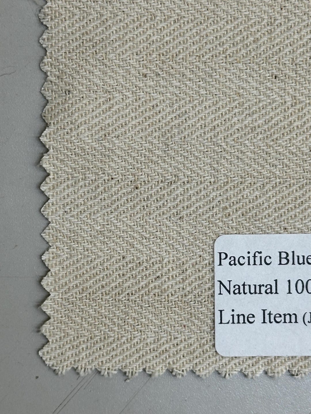 PBM Natural Herringbone Twill Fabric 100%cotton 57.5-59.6" 10 Oz 3/8 ...