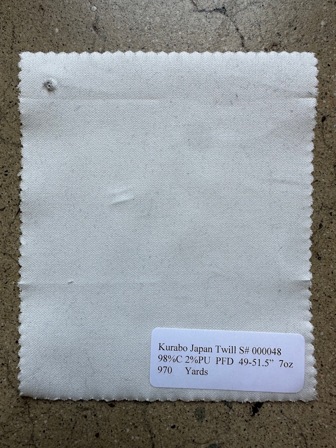 Japanese Twill White / Twill White Japan Fabric by the Yard PFD 98 ...