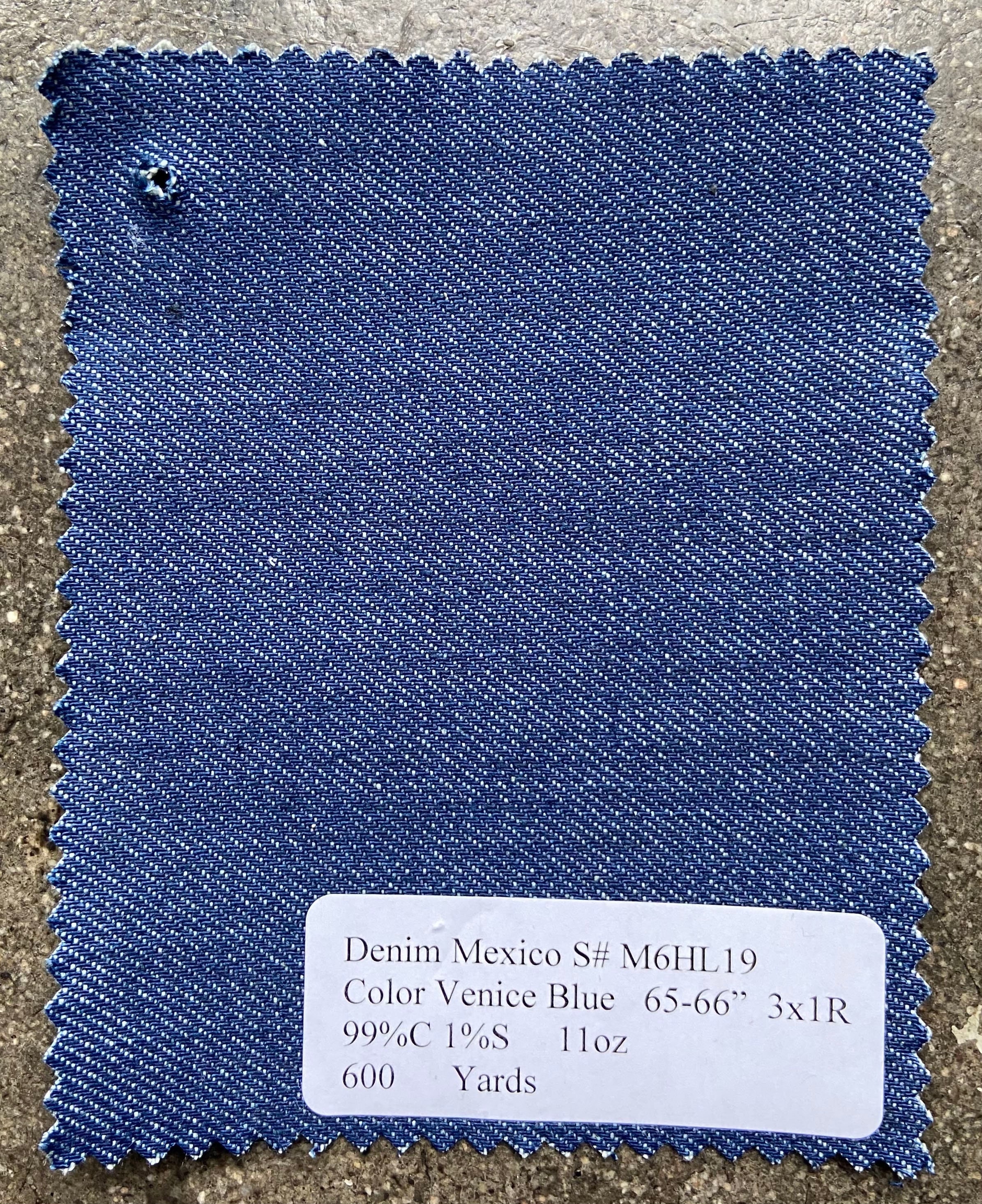 Denim Fabric Swatches