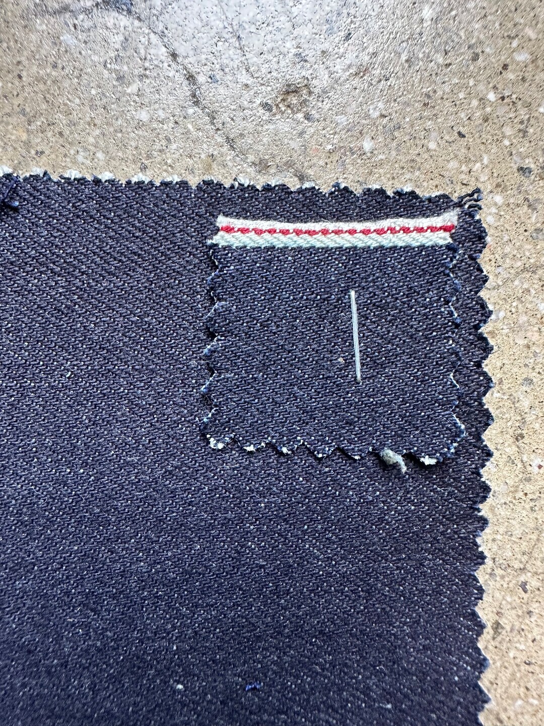 Denim Candiani Italian Red Salvage Indigo Selvedge Denim by the Yard 13 ...