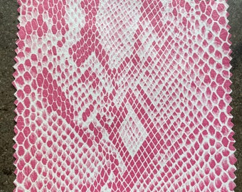 Pink Snakeskin Fabric - Etsy