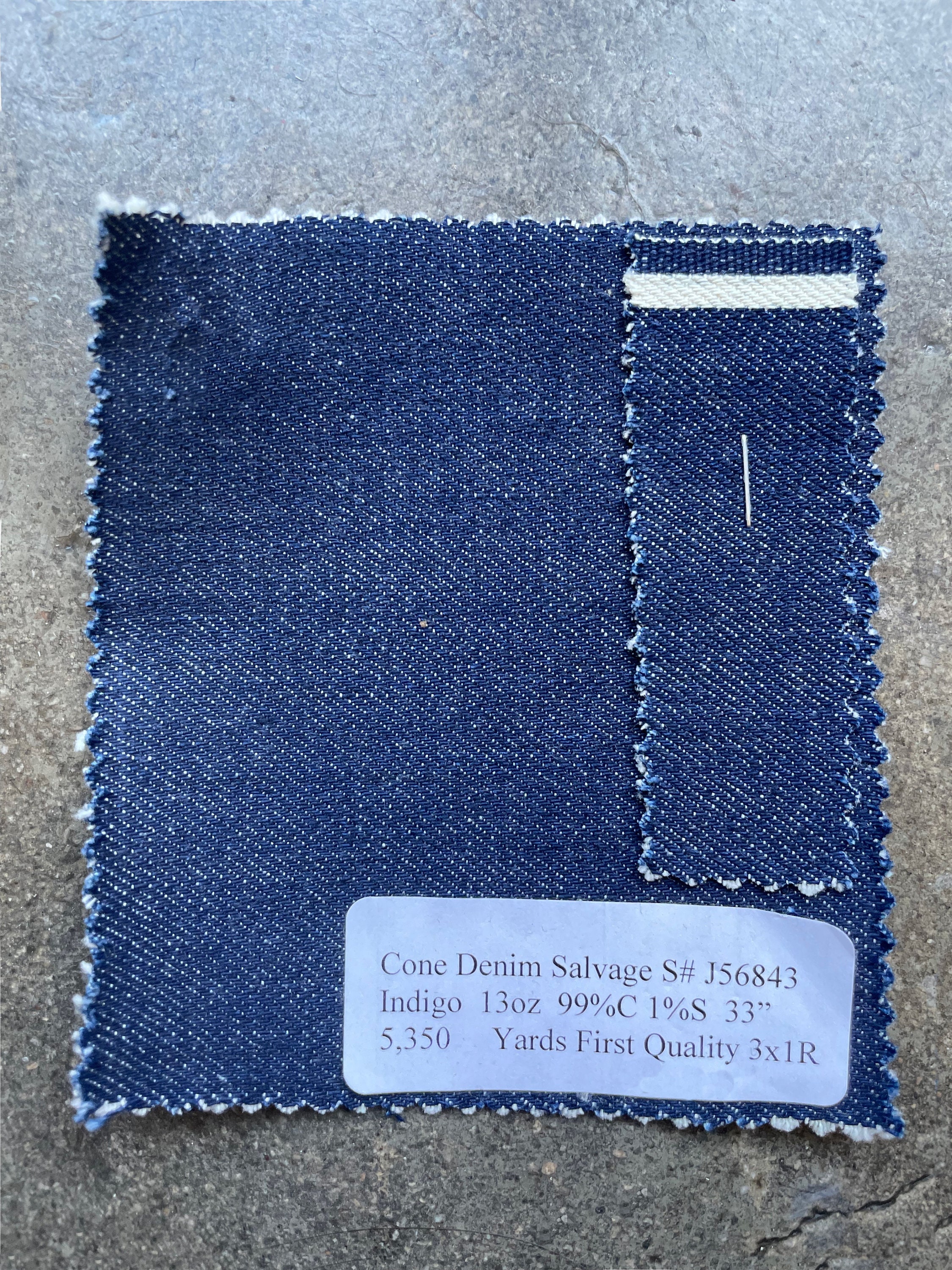 Raw Denim Swatch