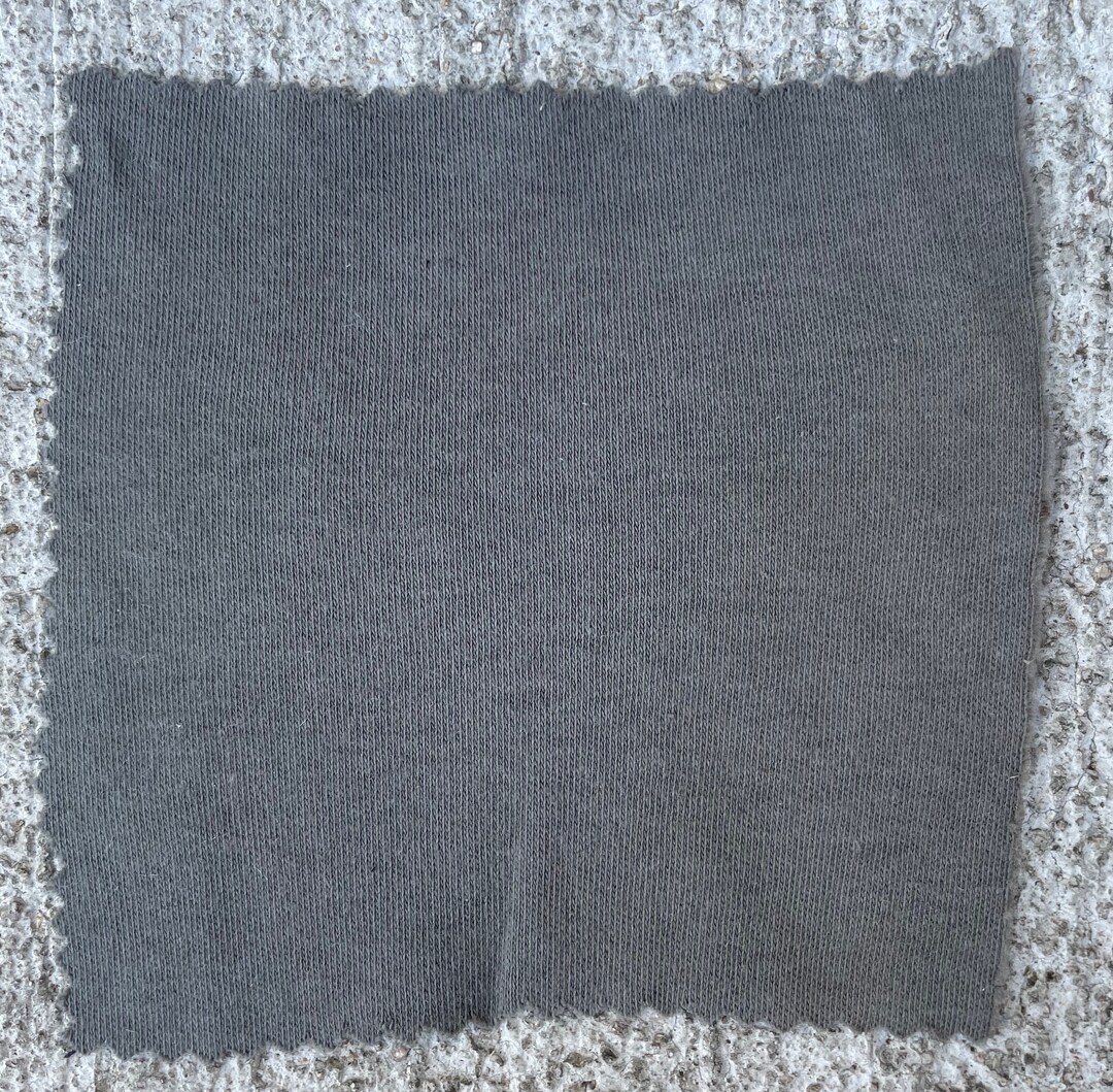 Grey Interlock Knit Fabric by the Yard Lightweight Stretchy Cotton ...
