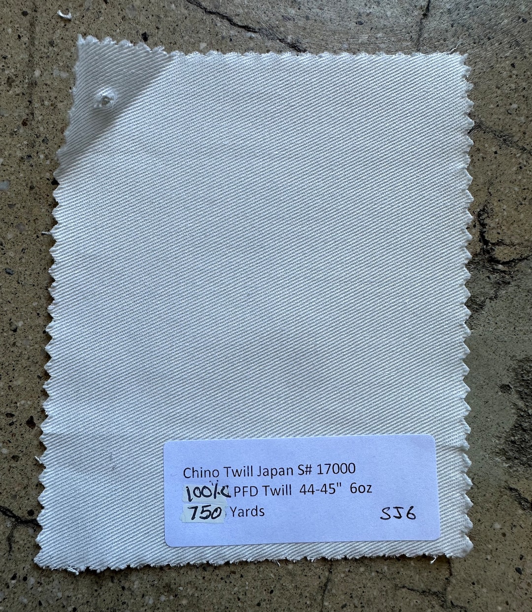 3 Yards Chino Twill Japan PFD Fabric by the Yard 100% Cotton 6 Oz 44 In ...
