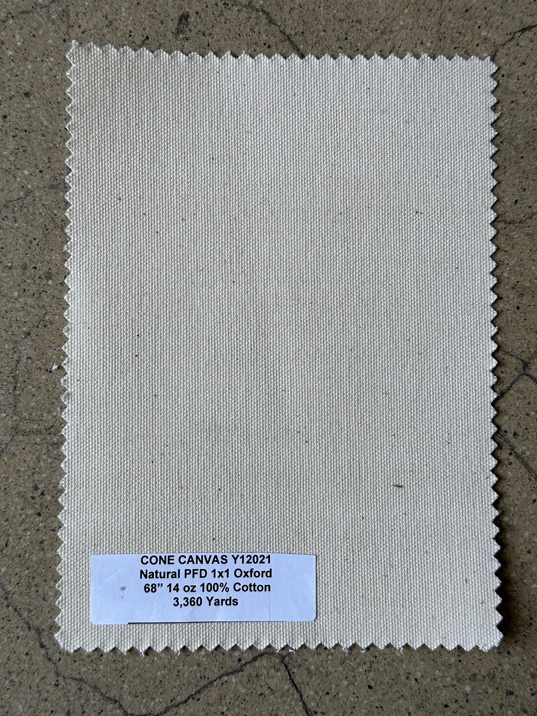 Cone Canvas PFD Natural Canvas Fabric 3 Yards 100% Cotton 14oz 68” - Etsy