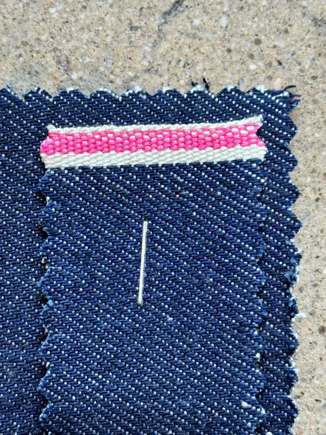 Cone Pink Selvedge Indigo Denim Fabric by the Yard 12 Oz 94% Cotton 5 ...