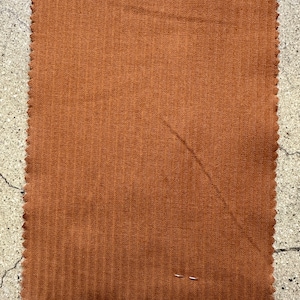 Rust Orange Corduroy Fabric 3 Yards 100% Cotton 6 Wale Corduroy Fabric ...