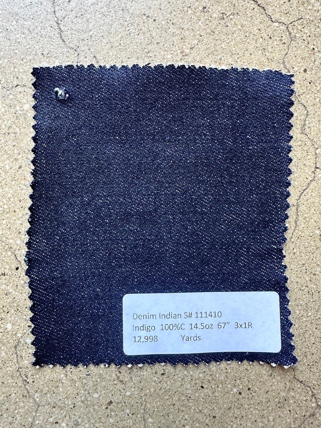 3 Yards Heavyweight Indigo Denim Fabric 100% Cotton 14.5 Oz 67” - Etsy