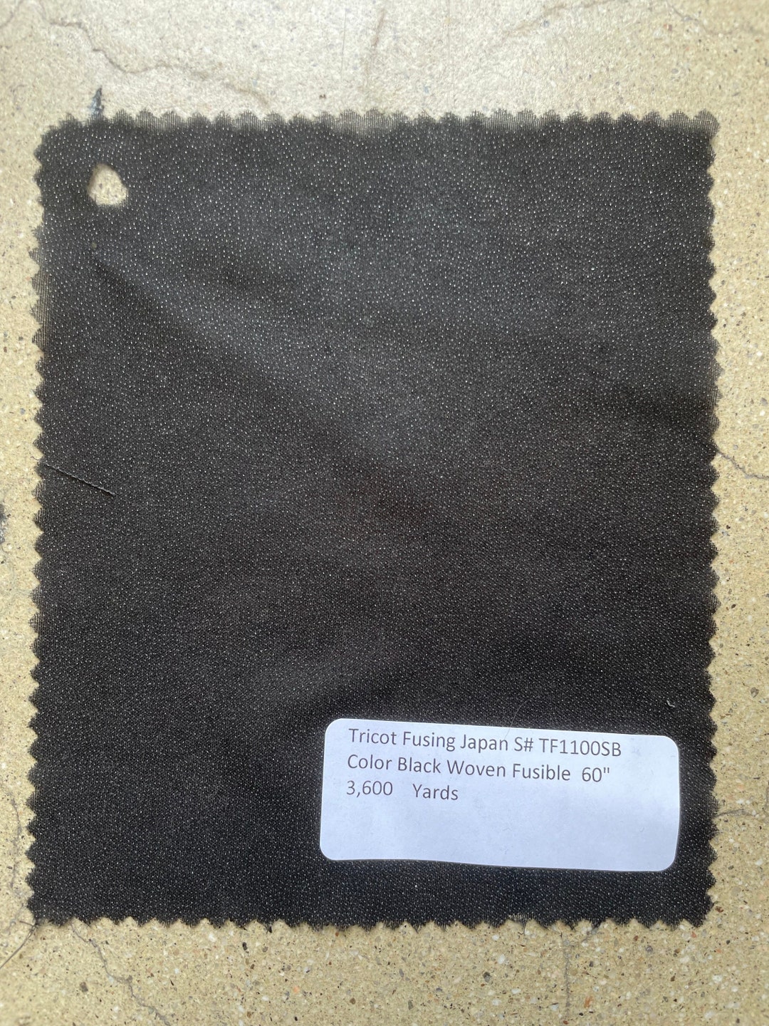 3 Yards Japanese Black Fusing Fabric Tricot Interfacing 60" - Etsy
