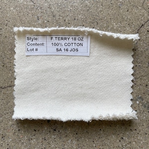 Heavy Weight French Terry Fabric by the Roll 100% Cotton / Cotton Poly ...