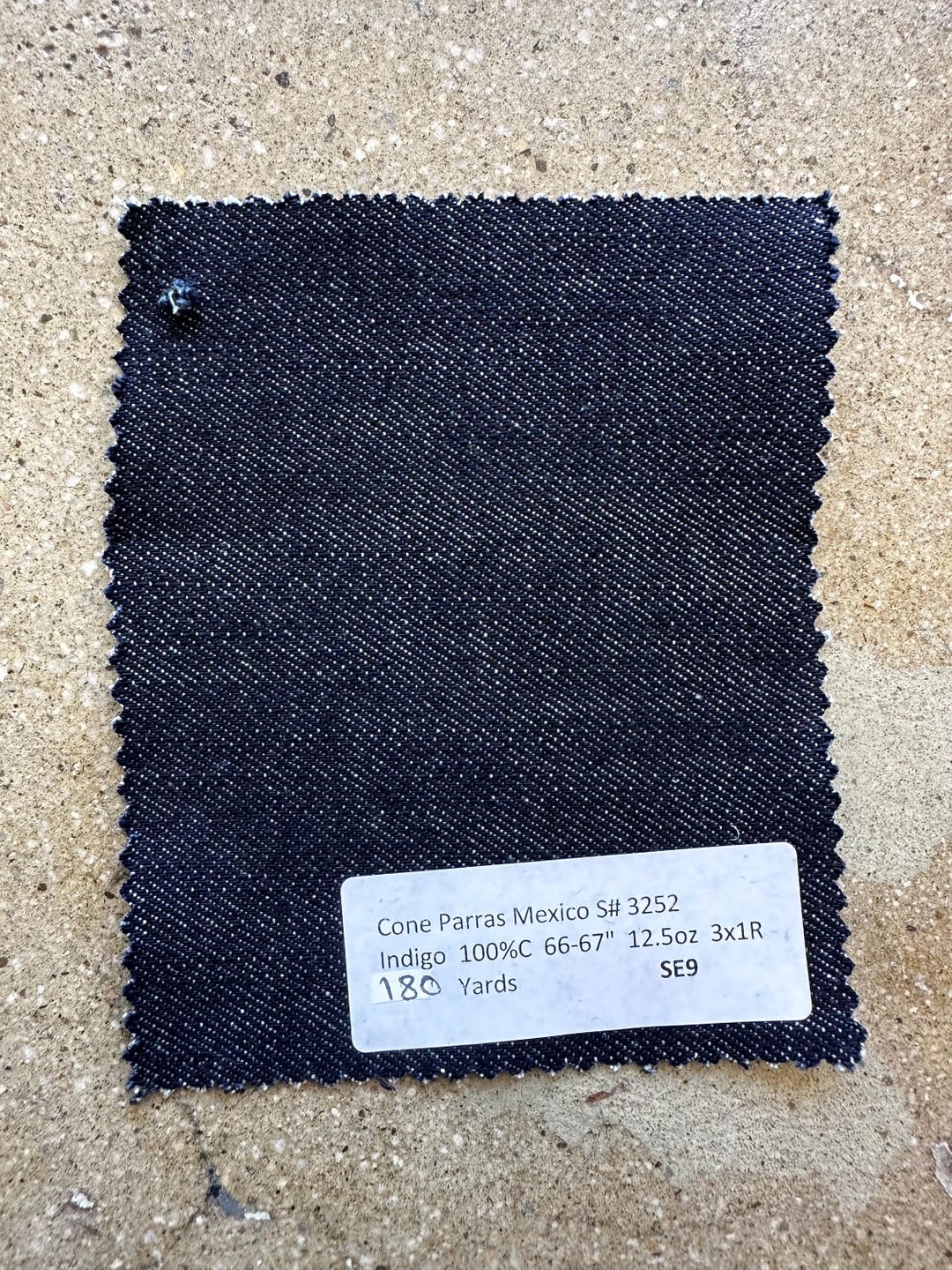 Cone Mexico Indigo Denim Fabric 3 Yards 12.5 Oz Indigo Jean Fabric 100% ...