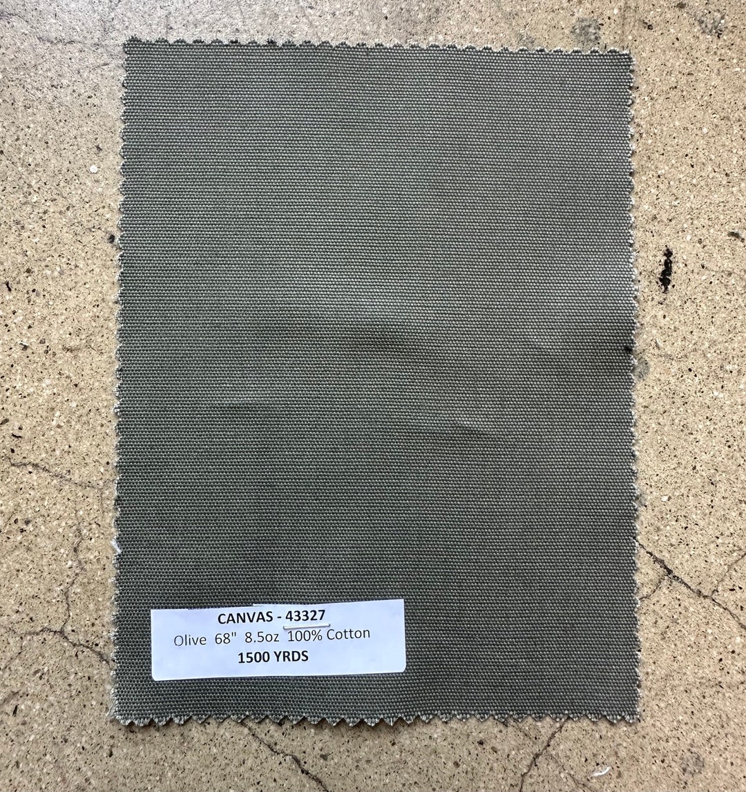 Olive Canvas Fabric 3 YARDS 8.5 Oz Medium-weight 100% Cotton 68 - Etsy