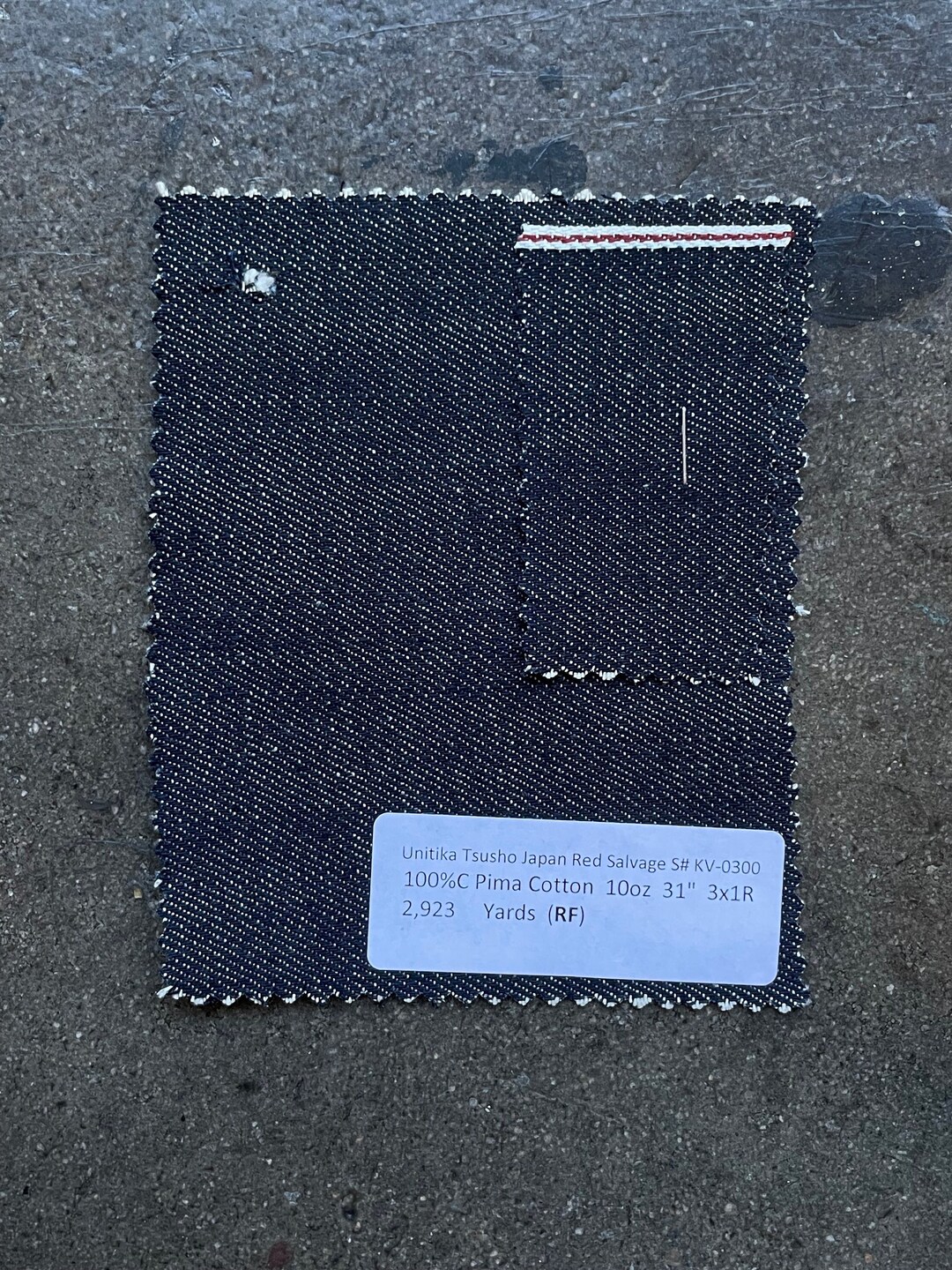 Japanese Red Salvage Denim Red Selvedge 10 Oz Cotton 31 3X1 100% Cotton ...