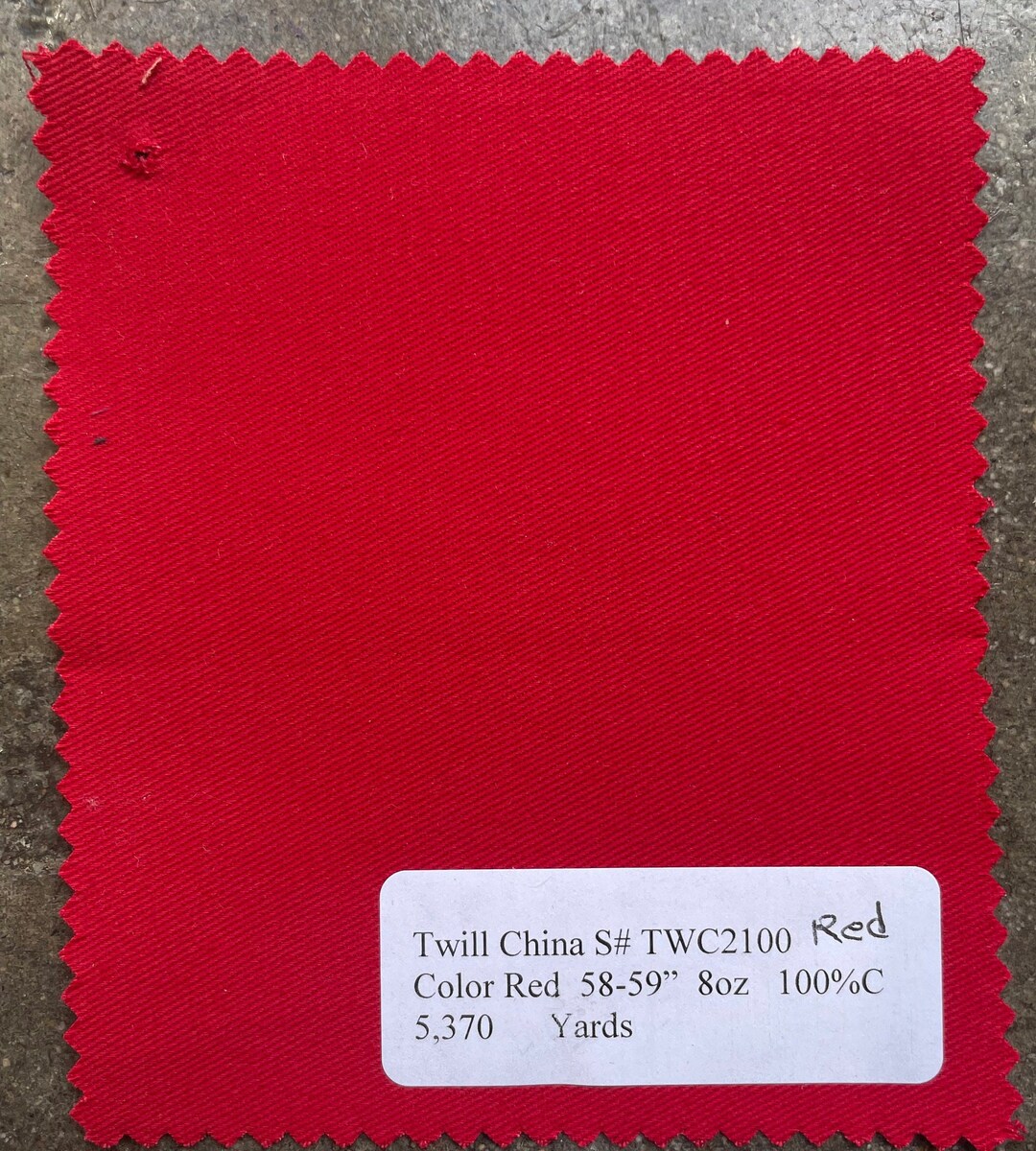 3 Yards Red Twill Fabric by the Yard 8 Oz 100% Cotton 58 In - Etsy