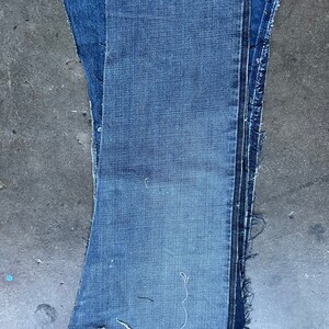 Blue Denim Scrap Fabric Bundle Vintage Denim Scrap Bundle 90s-00s 2 Lb ...