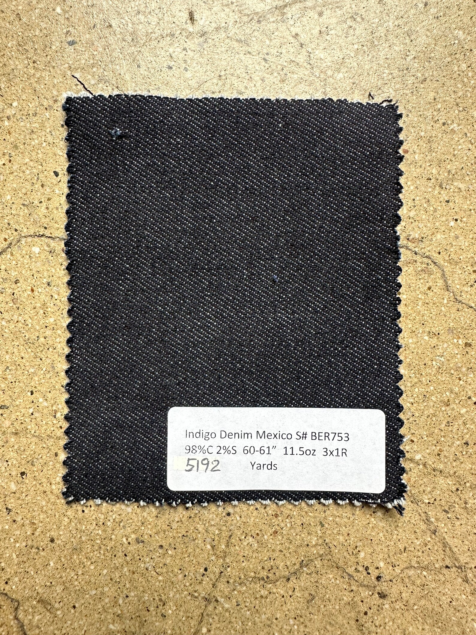 Indigo Denim Fabric Mexico 60-61" 3x1 98% Cotton 2 Spandez 11.5oz - Etsy