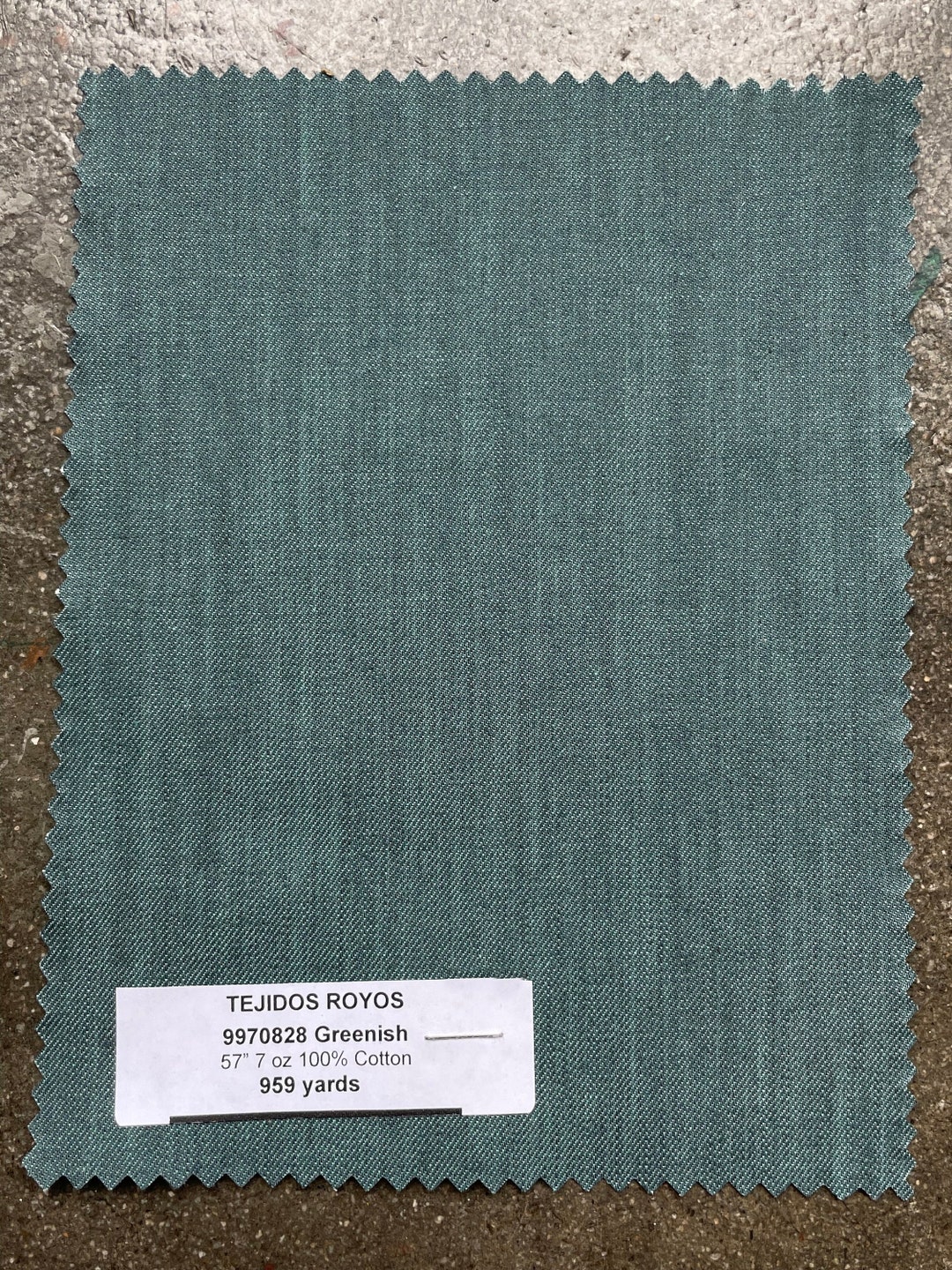 3 Yards Aqua Denim / Light Blue Denim Fabric by the Yard 57" 7oz Medium ...