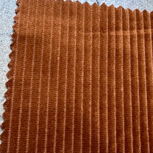 Rust Orange Corduroy Fabric 3 Yards 100% Cotton 6 Wale Corduroy Fabric ...
