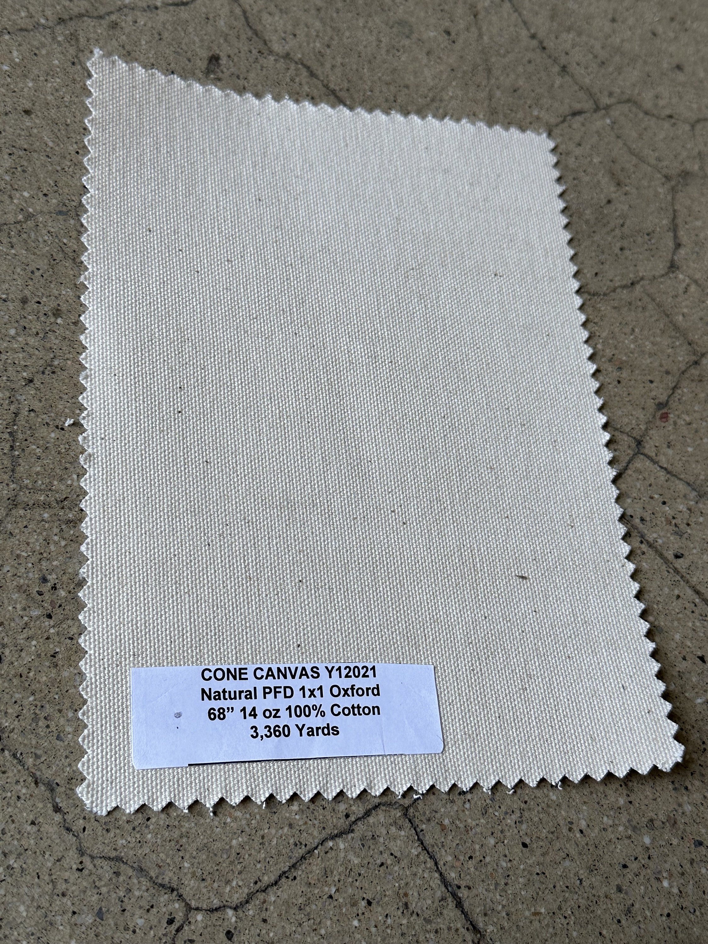 Cone Canvas PFD Natural Canvas Fabric 3 Yards 100% Cotton 14oz 68” - Etsy