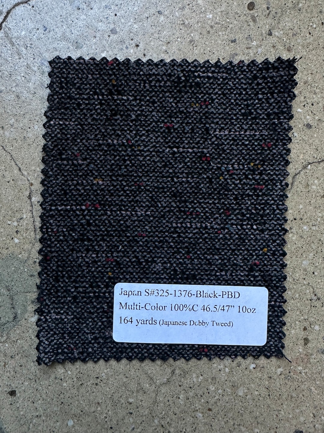 Japanese Black Dobby Tweed Fabric 5 Yards 46-47” 10 Oz - Etsy
