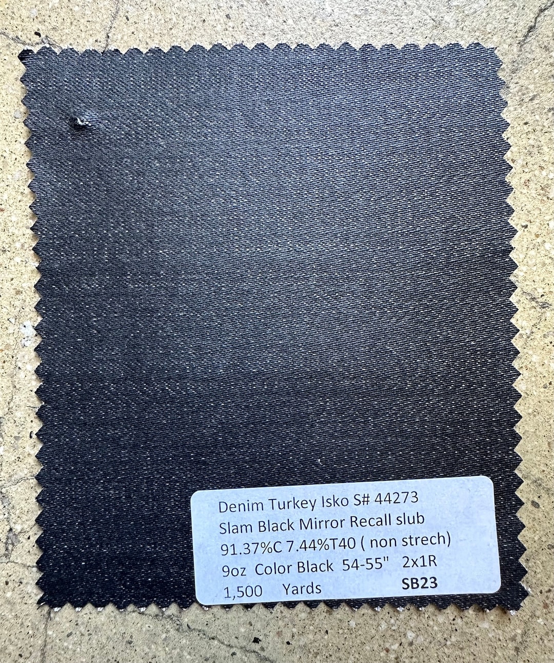 3 Yards Black Coated Waxed Denim Fabric 9 Oz 54" - Etsy