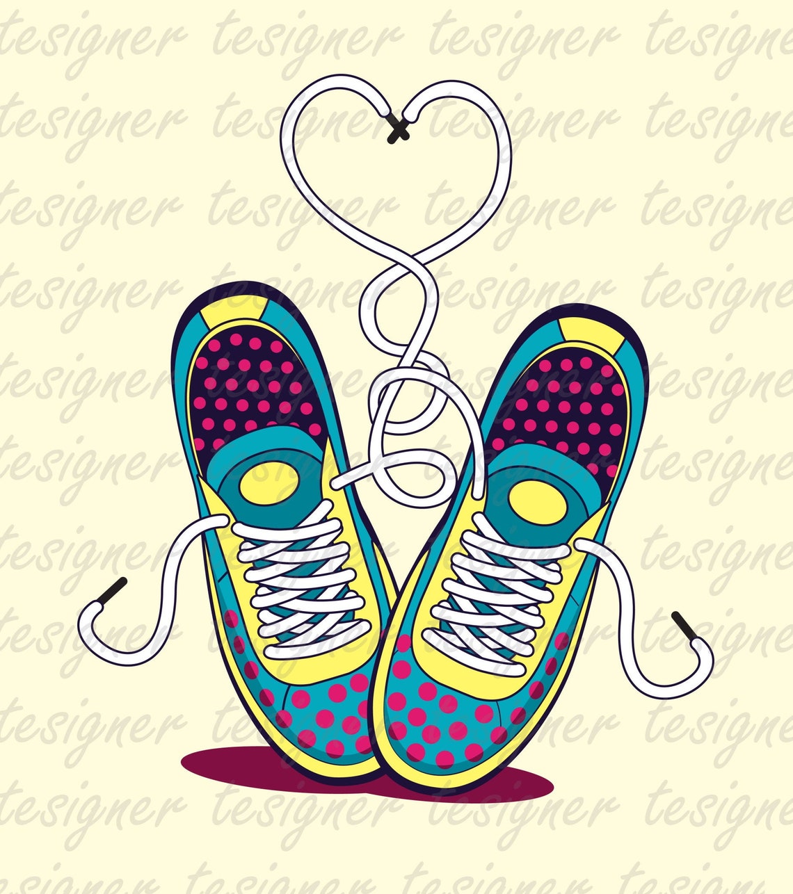 Heart-shaped Shoes Sublimation Design Sublimation Design PNG - Etsy