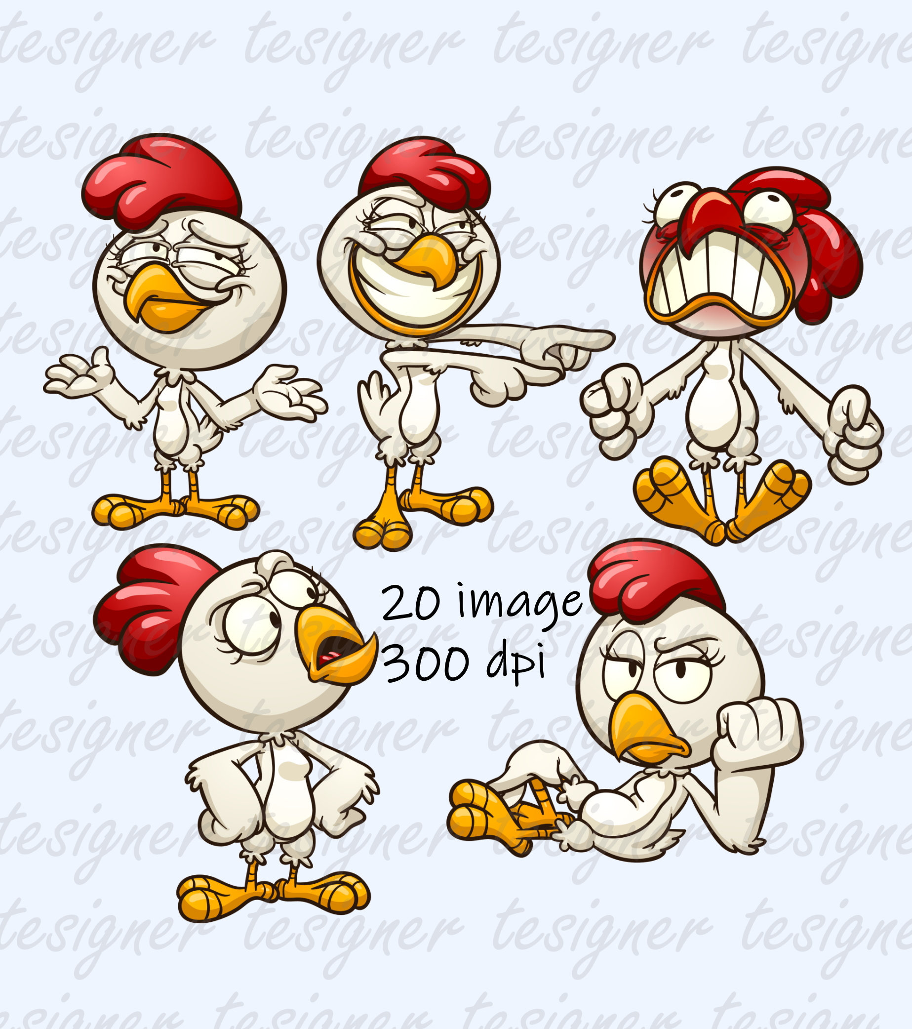 Cute Chicken Clip Art