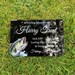Temporary Headstone, Personalised Gravestone, Fishing, Fish, Gone ...