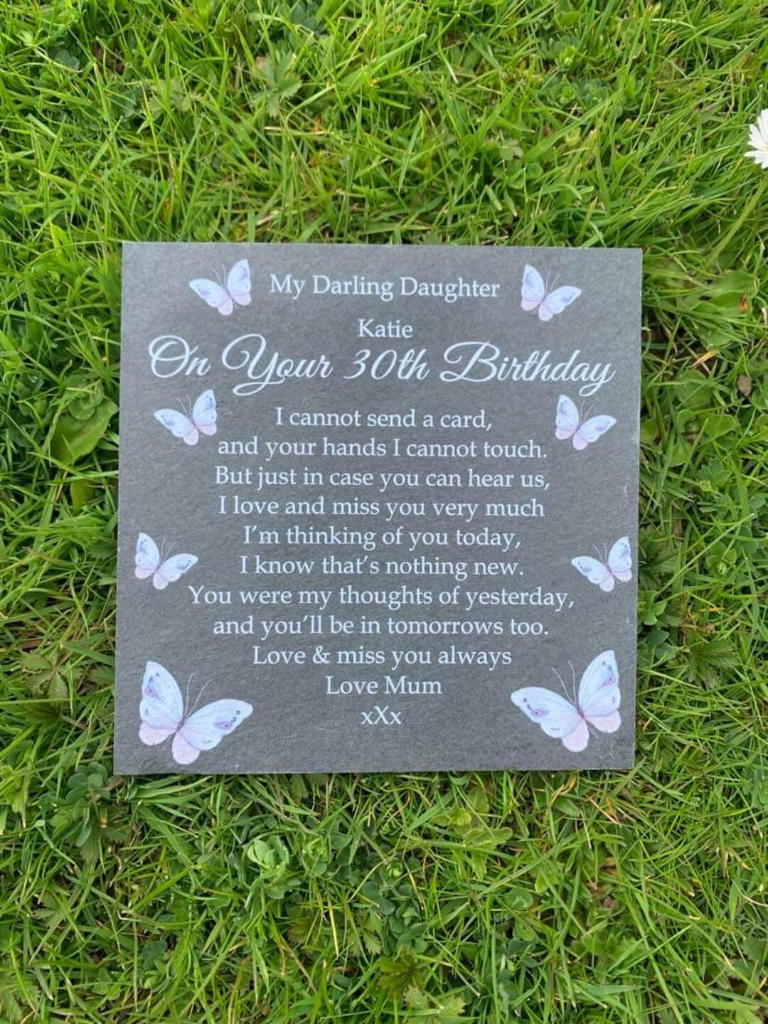 Grave, Memorial, Slate, Memorial Plaque, in Loving Memory, Grave Marker ...