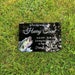 Temporary Headstone, Personalised Gravestone, Fishing, Fish, Gone ...