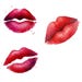 Kiss Lips Watercolor Clipart Set: Valentine's Day PNG (digital Download ...