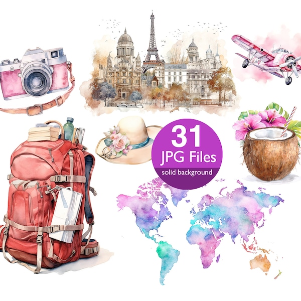 Travel Clip Art - Etsy
