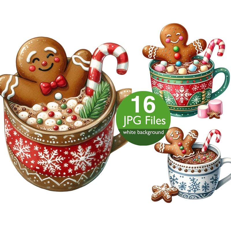 Hot Cocoa Clipart - Etsy