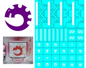 Genestealer Cult Stencil - Etsy UK