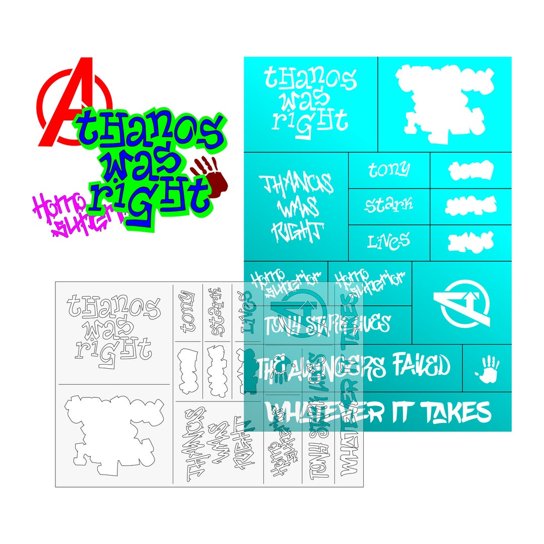 Graffiti Stencil for Painting Marvel Crisis Protocol Terrain - Etsy