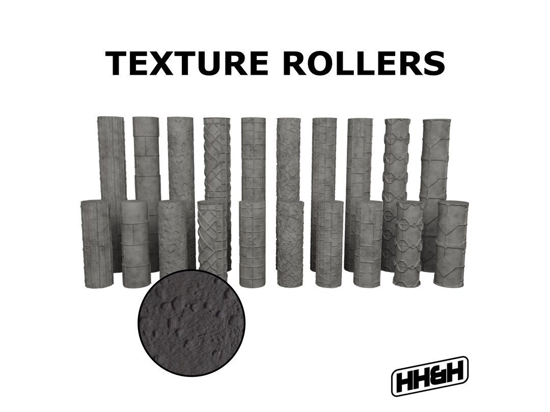 Texture Rollers for Miniature Model Terrain - Set 30 - Etsy