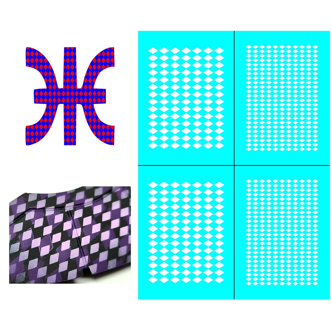 Jester Diamond Stencil for Harlequin Vehicles and Miniature Wargame ...