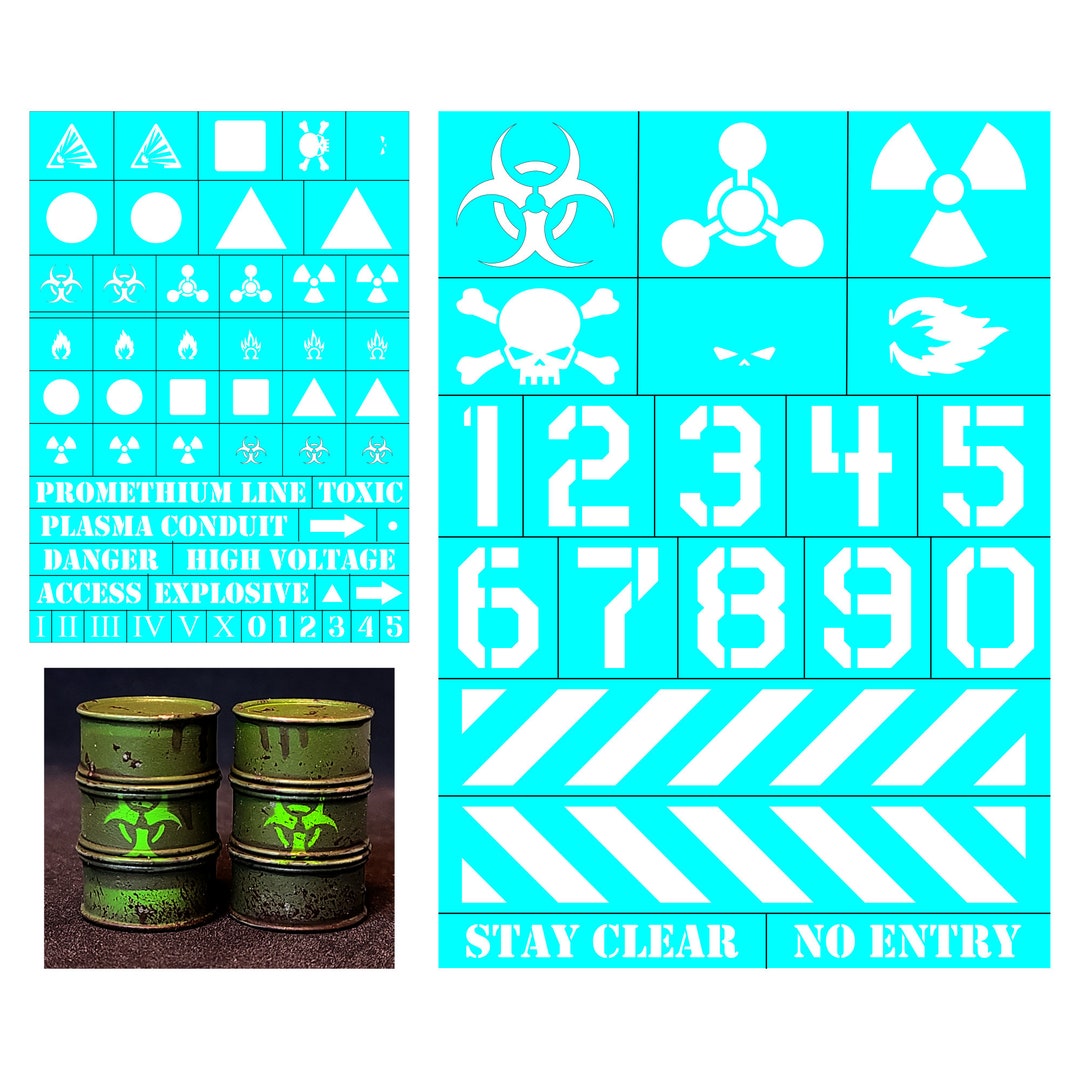 Industrial Stencil for Painting Miniature Wargaming Terrain - Etsy