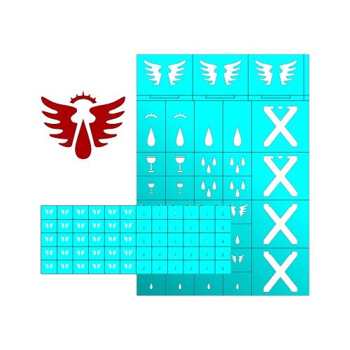 Orcs Stencil for Miniature Wargame Painting - Etsy