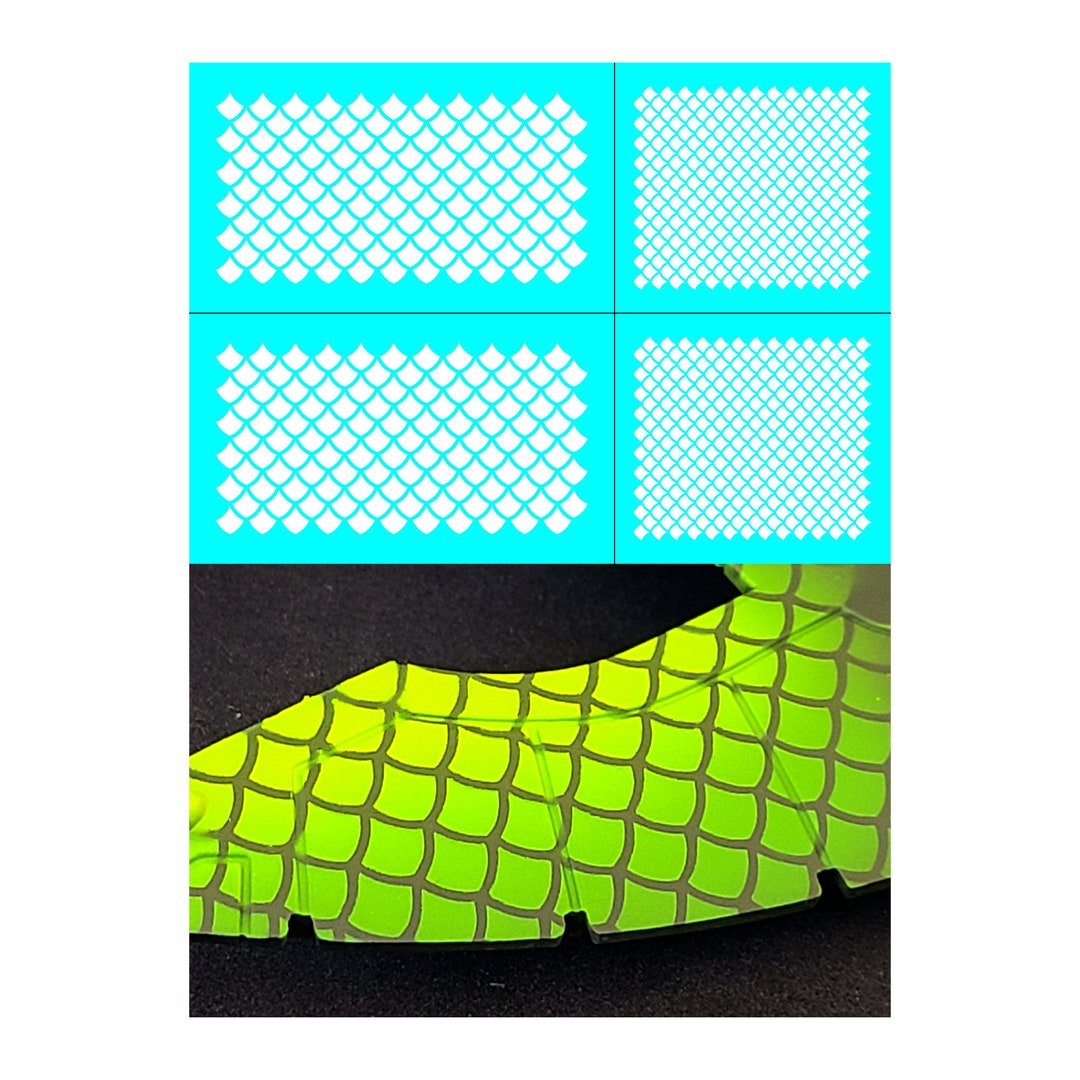 Dragon Scale Stencil for Miniature Wargame Painting - Etsy