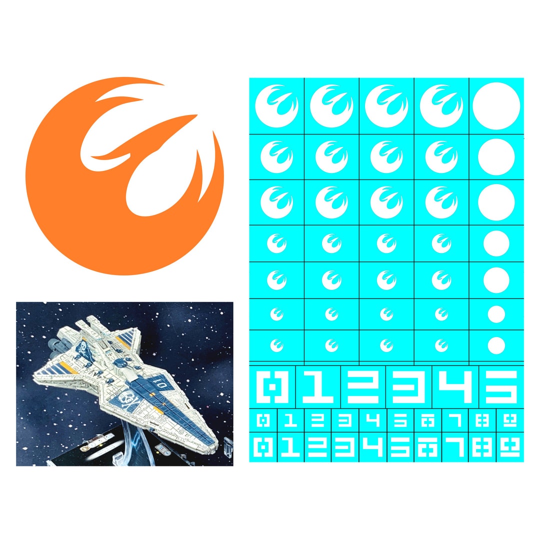 Phoenix Squadron Stencil for Painting Star Wars Armada, X-wing, and ...