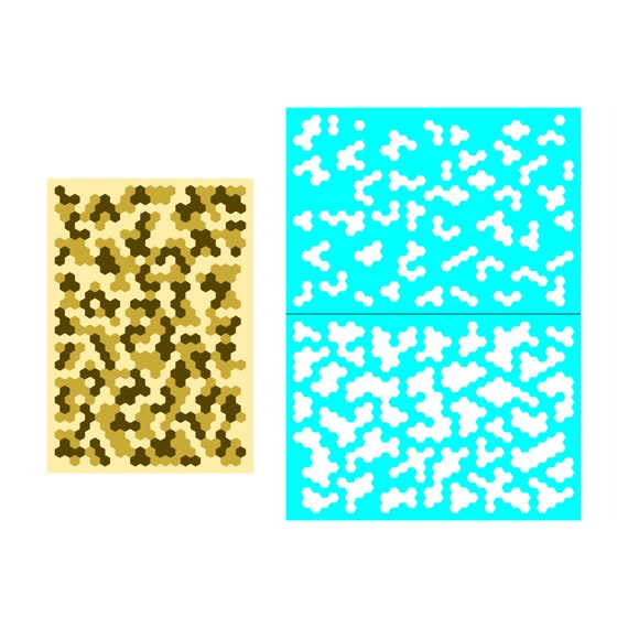 Hex Camo Stencil for Vehicle Miniatures and Wargaming - Etsy