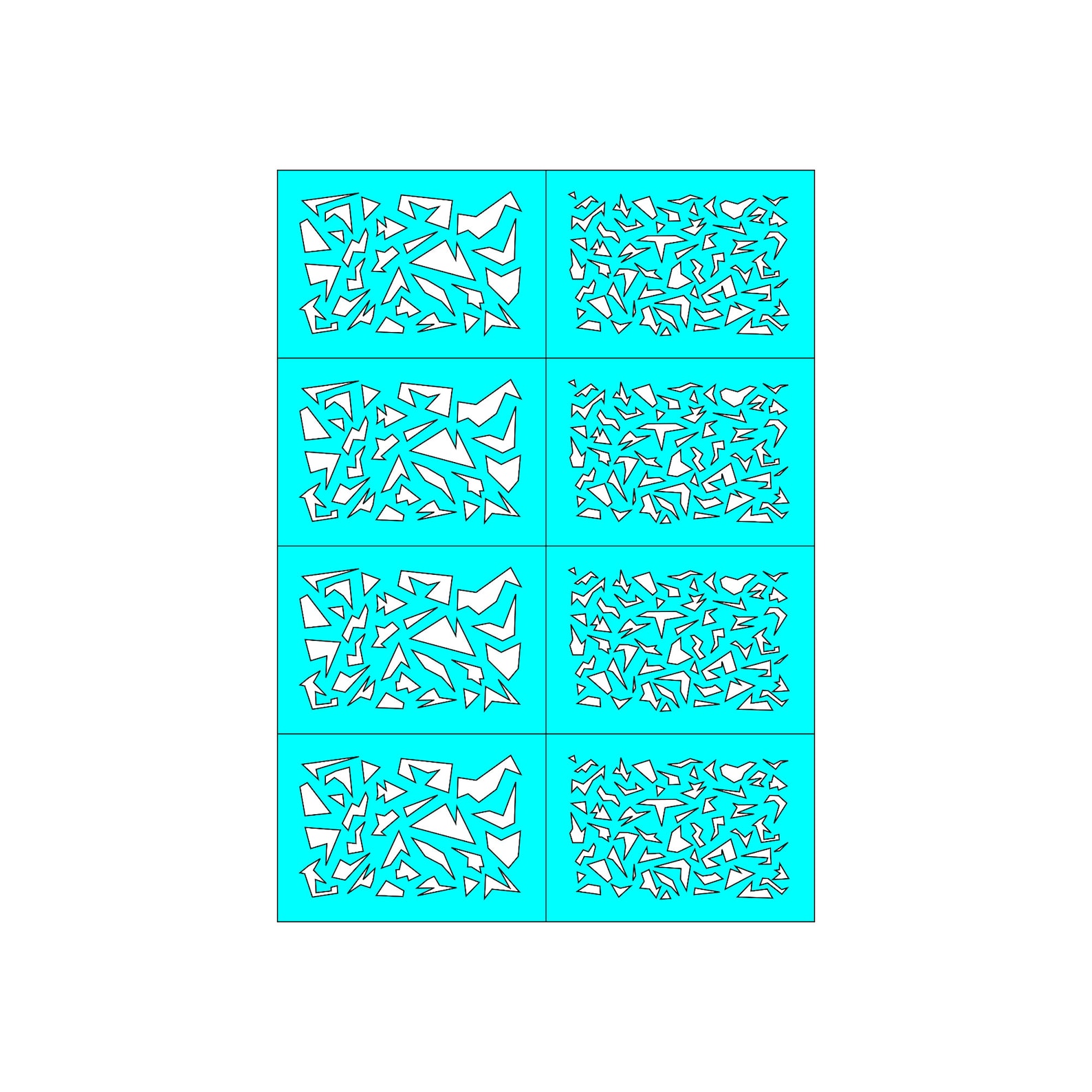 Shard Urban Infantry Camo Stencil for Miniature Wargame Painting - Etsy