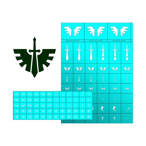 Templar Knights Stencil for Miniature Wargaming - Etsy